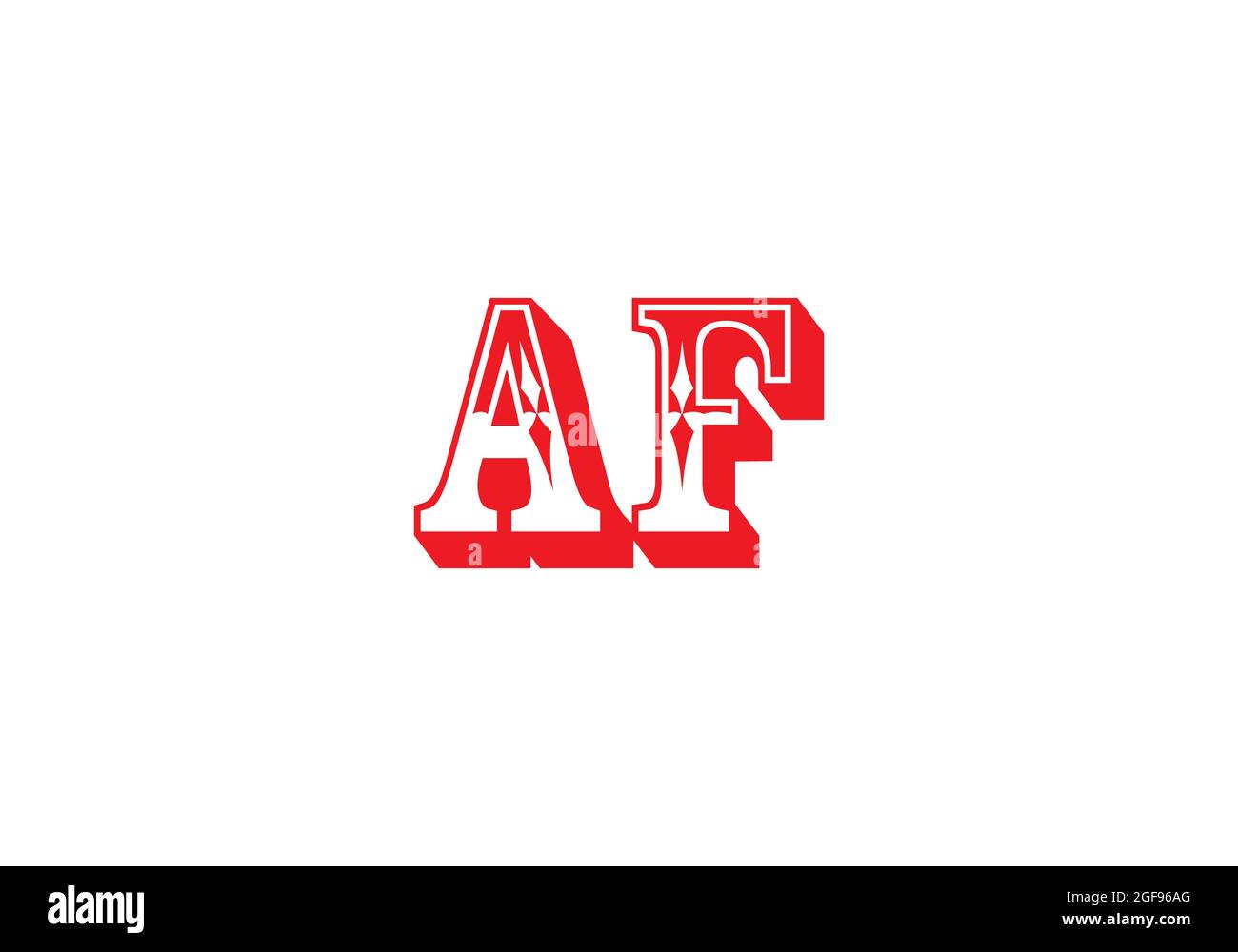 Initial AF Letter Logo With Creative Modern Business Typography Vector ...