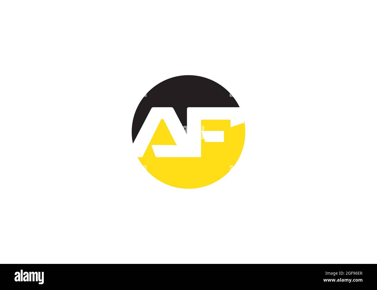 Initial AF Letter Logo With Creative Modern Business Typography Vector ...