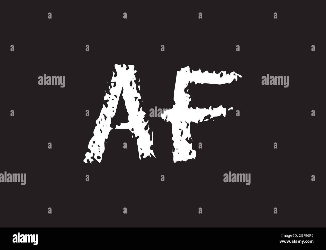 Initial AF Letter Logo With Creative Modern Business Typography Vector ...
