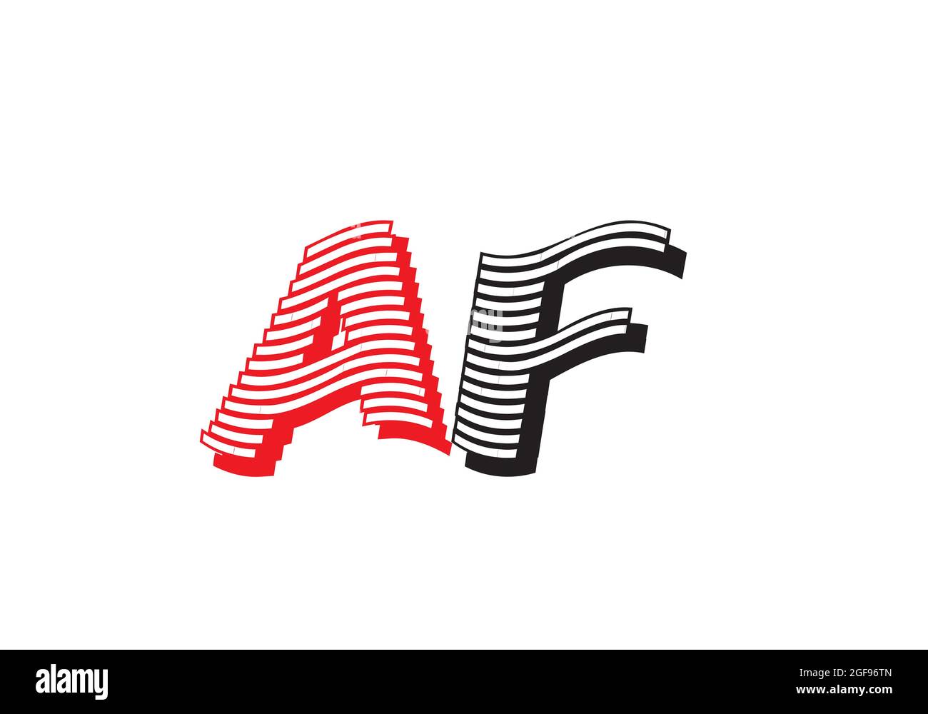 Initial AF Letter Logo With Creative Modern Business Typography Vector ...