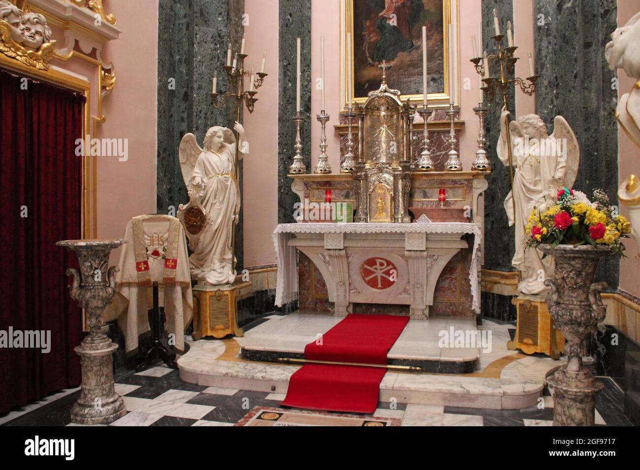 our lady of victories church in senglea (malta Stock Photo - Alamy