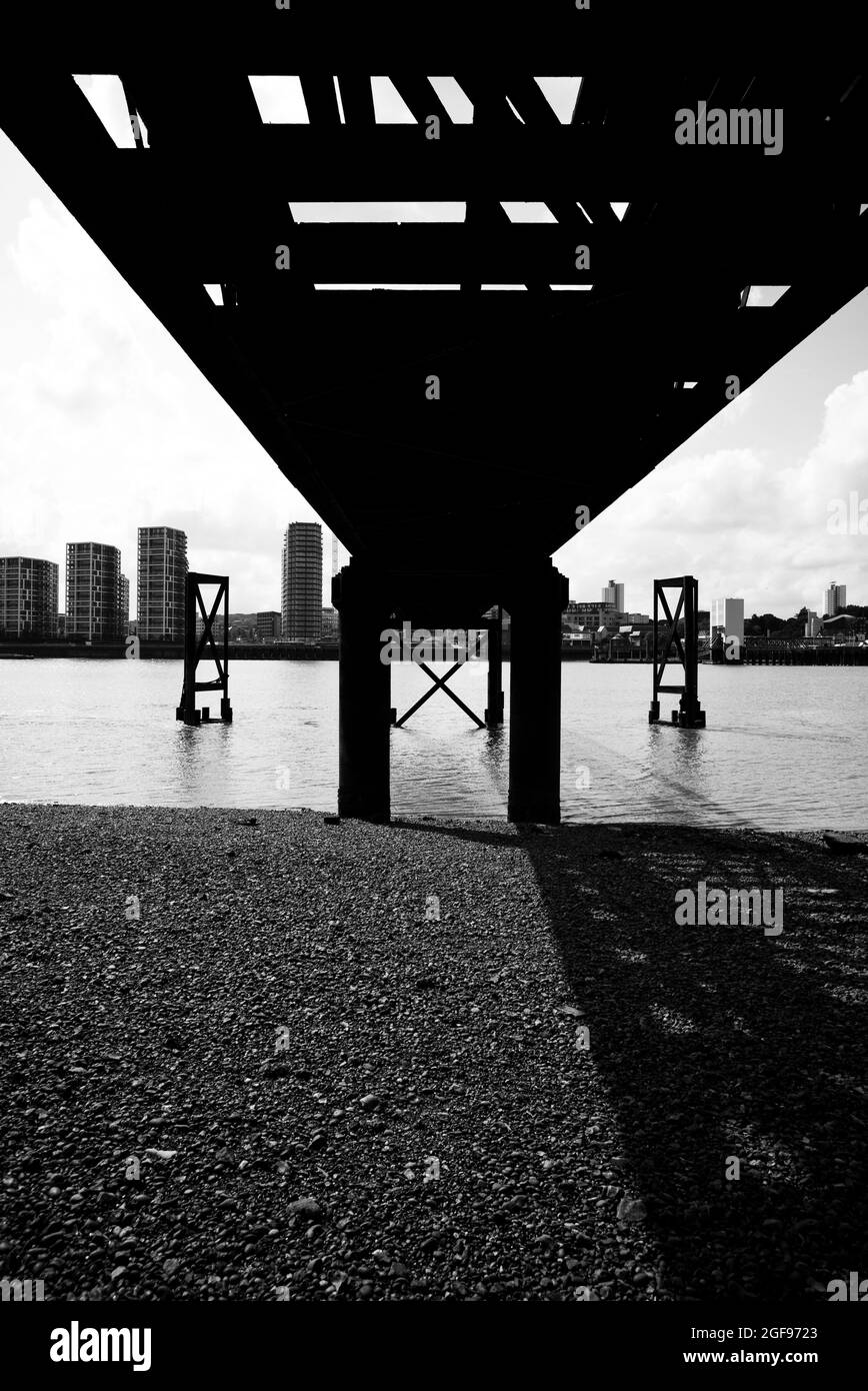 Old Woolwich Pier Stock Photo - Alamy