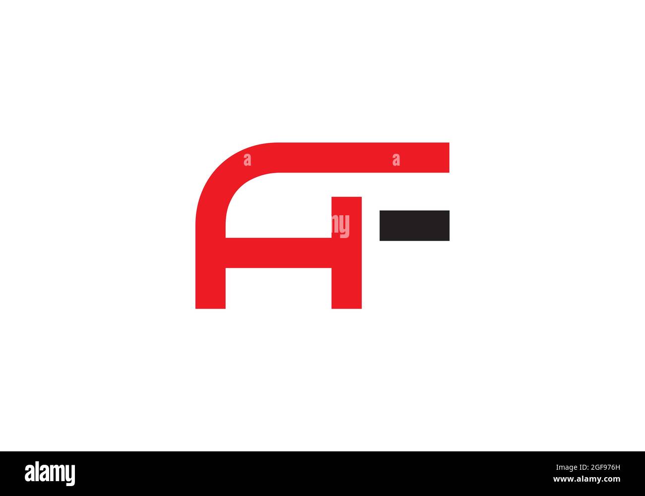 Initial AF Letter Logo With Creative Modern Business Typography Vector ...