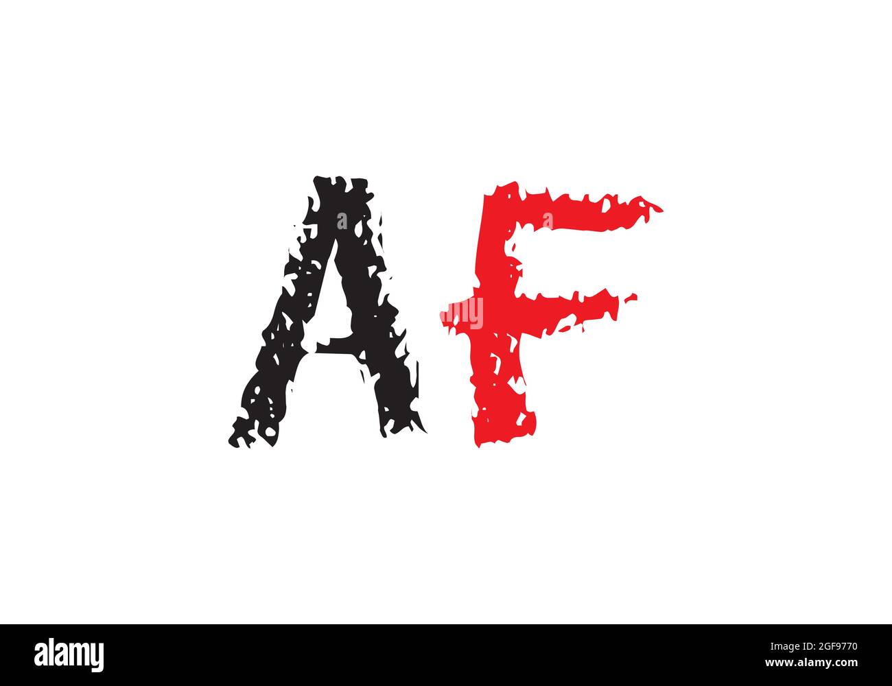 Initial AF Letter Logo With Creative Modern Business Typography Vector ...