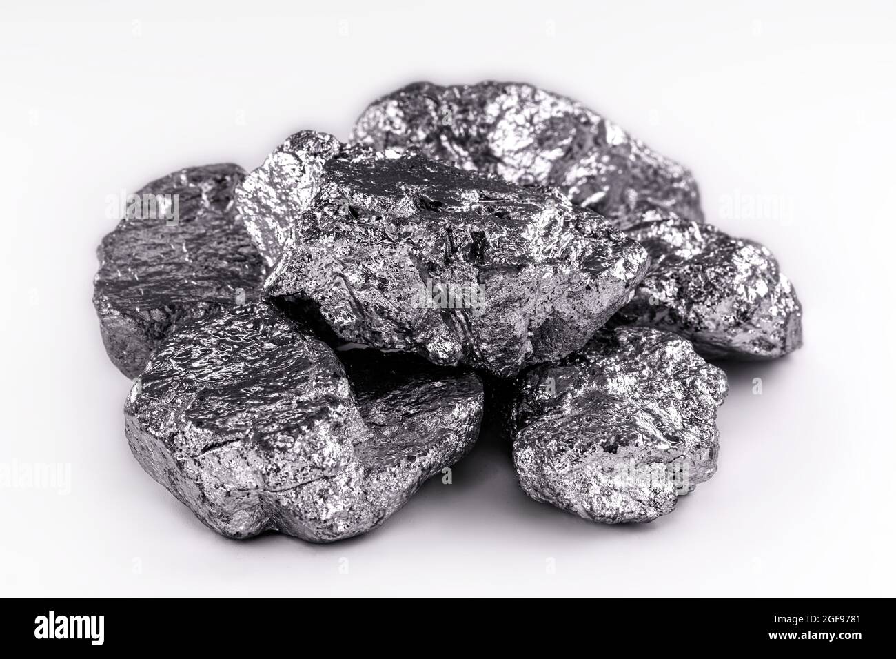 high purity polycrystalline silicon from Freiberg / Germany isolated on ...