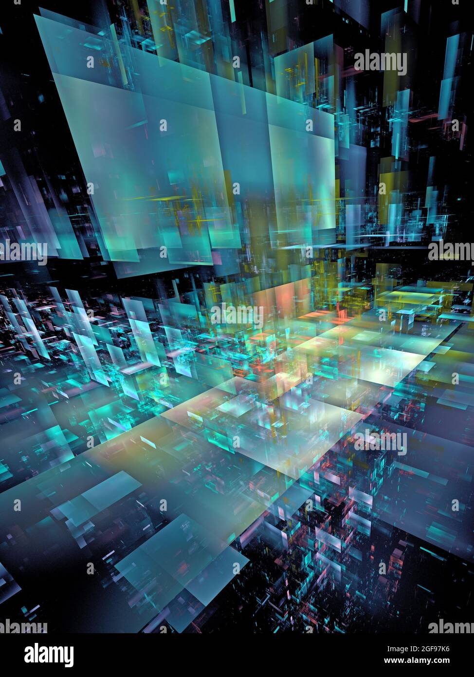 Fractal City Design - 3 dimensional graphic design structures for the ...