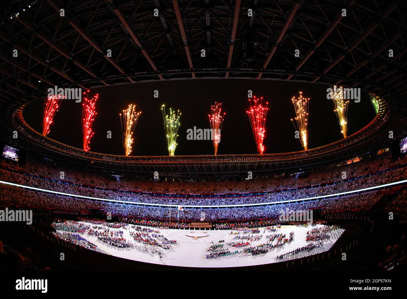 Tokyo, Japan. 2021 August 25th. Opening ceremony of the Paralympic ...