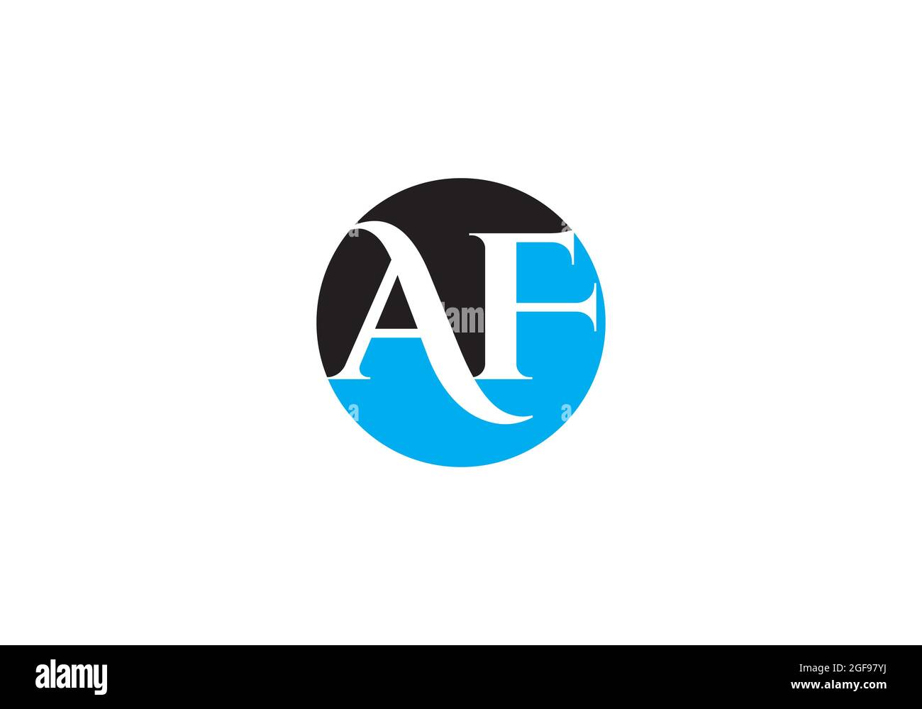 Initial AF Letter Logo With Creative Modern Business Typography Vector ...