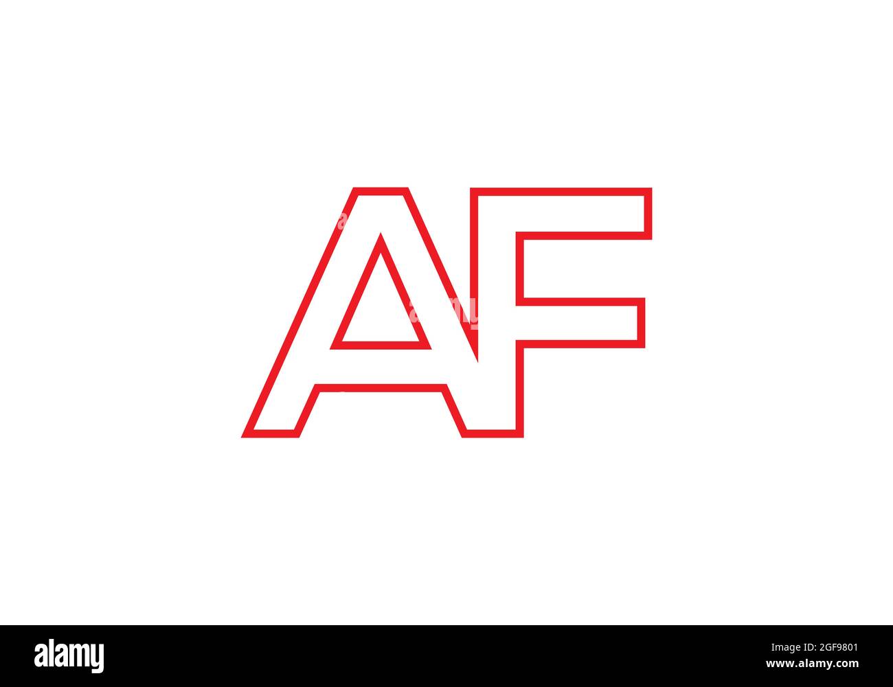 Initial AF Letter Logo With Creative Modern Business Typography Vector ...