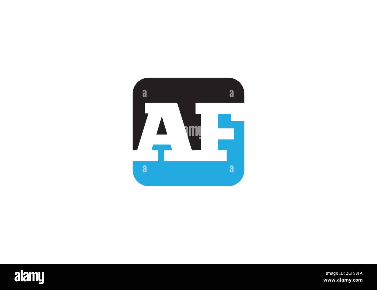 Initial AF Letter Logo With Creative Modern Business Typography Vector ...
