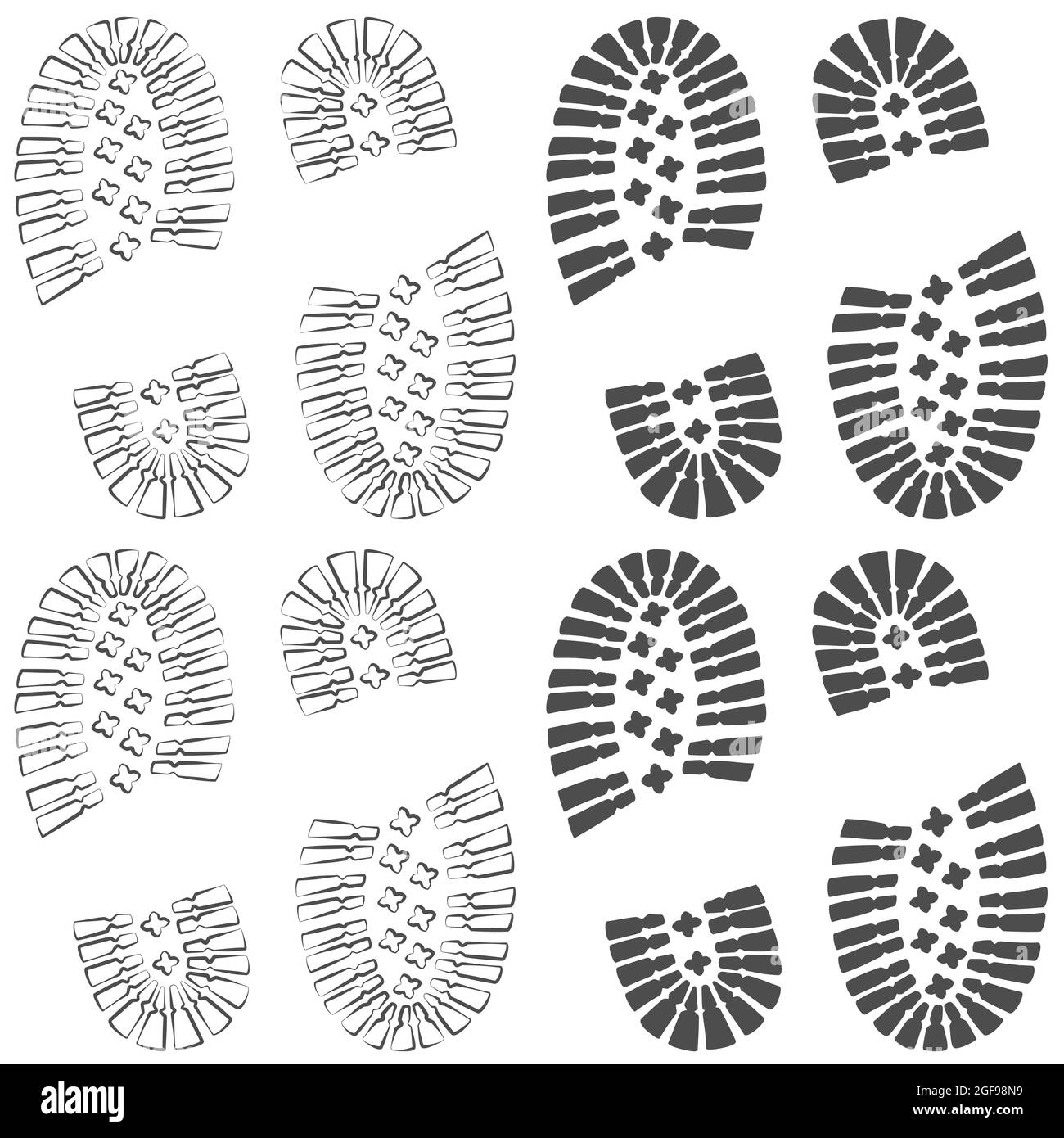 Combat Boot Print Clip Art