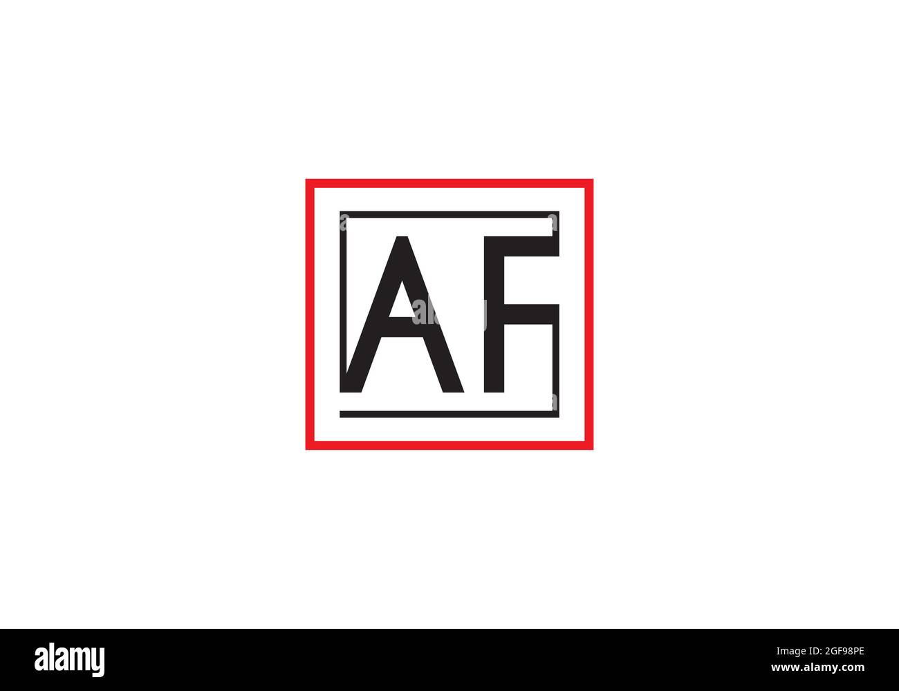 Initial AF Letter Logo With Creative Modern Business Typography Vector ...