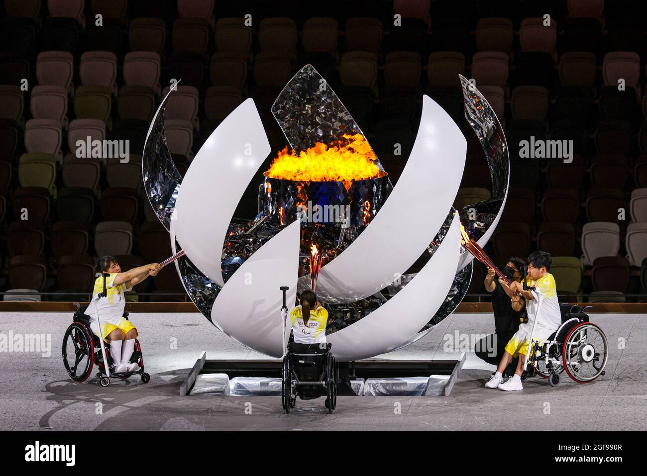 Tokyo, Japan. 2021 August 25th. Opening ceremony of the Paralympic ...