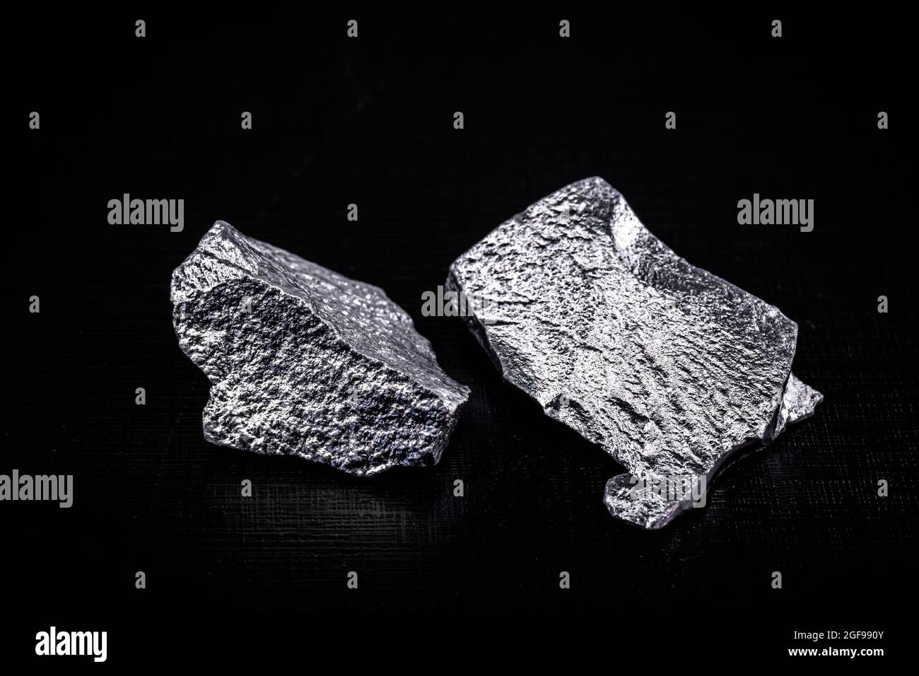 pure silicon stones isolated on black background Stock Photo - Alamy