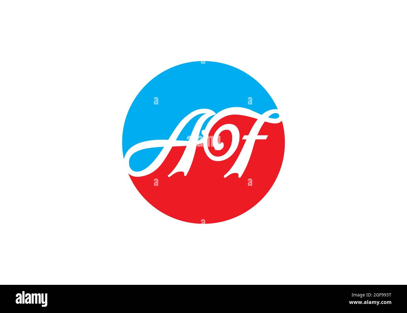 Initial AF Letter Logo With Creative Modern Business Typography Vector ...