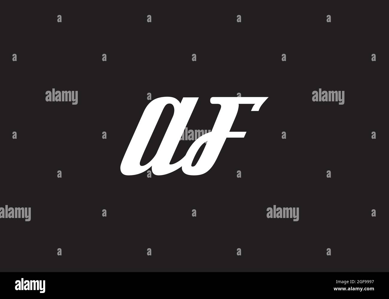 Initial AF Letter Logo With Creative Modern Business Typography Vector ...