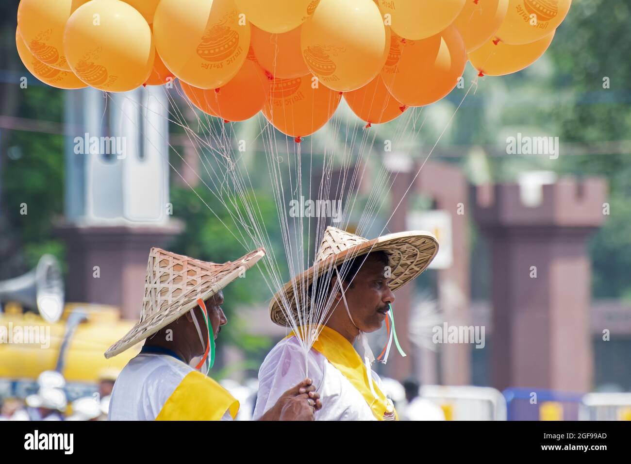 KOLKATA, WEST BENGAL / INDIA - AUGUST 15TH, 2016 : Colourful balloons ...