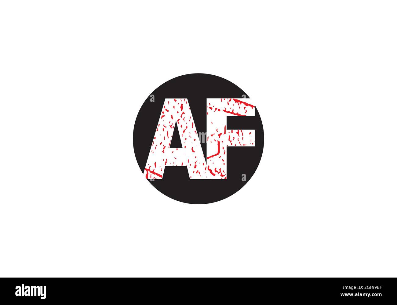 Initial AF Letter Logo With Creative Modern Business Typography Vector ...