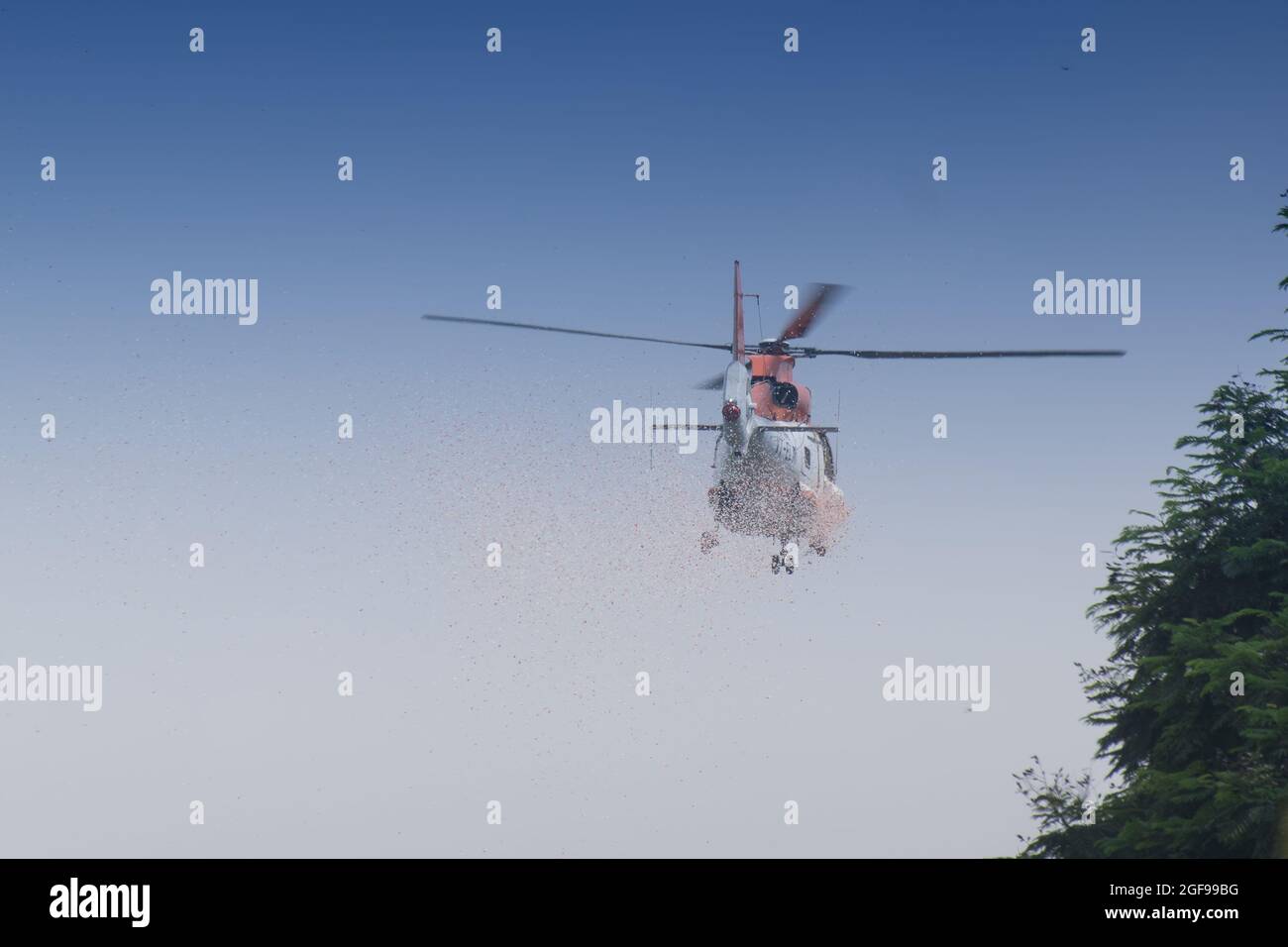 KOLKATA, WEST BENGAL / INDIA - AUGUST 15TH, 2016 : A helicopter ...