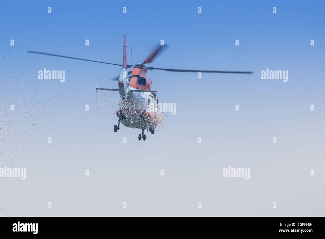 KOLKATA, WEST BENGAL / INDIA - AUGUST 15TH, 2016 : A helicopter ...