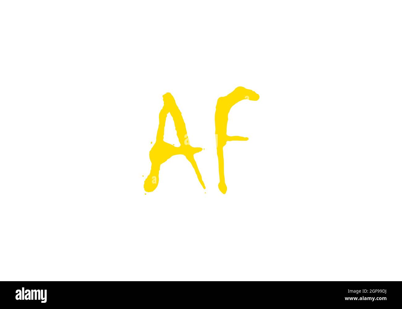 Initial AF Letter Logo With Creative Modern Business Typography Vector ...