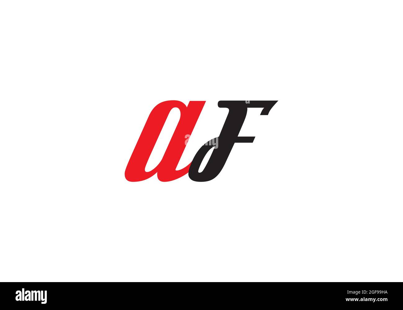 Initial AF Letter Logo With Creative Modern Business Typography Vector ...