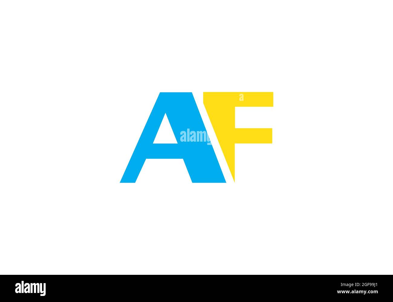 Af logo design Cut Out Stock Images & Pictures - Alamy