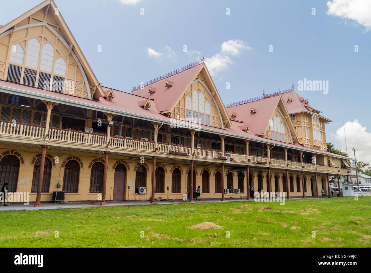 GEORGETOWN, GUYANA - AUGUST 10, 2015: Building of the High Court in ...