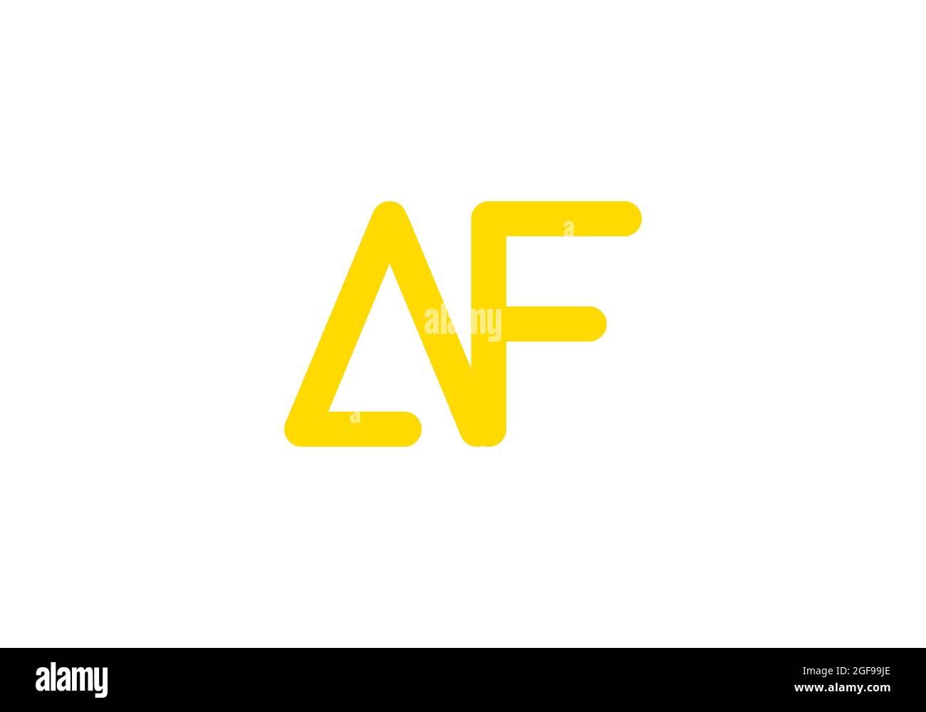 Initial AF Letter Logo With Creative Modern Business Typography Vector ...