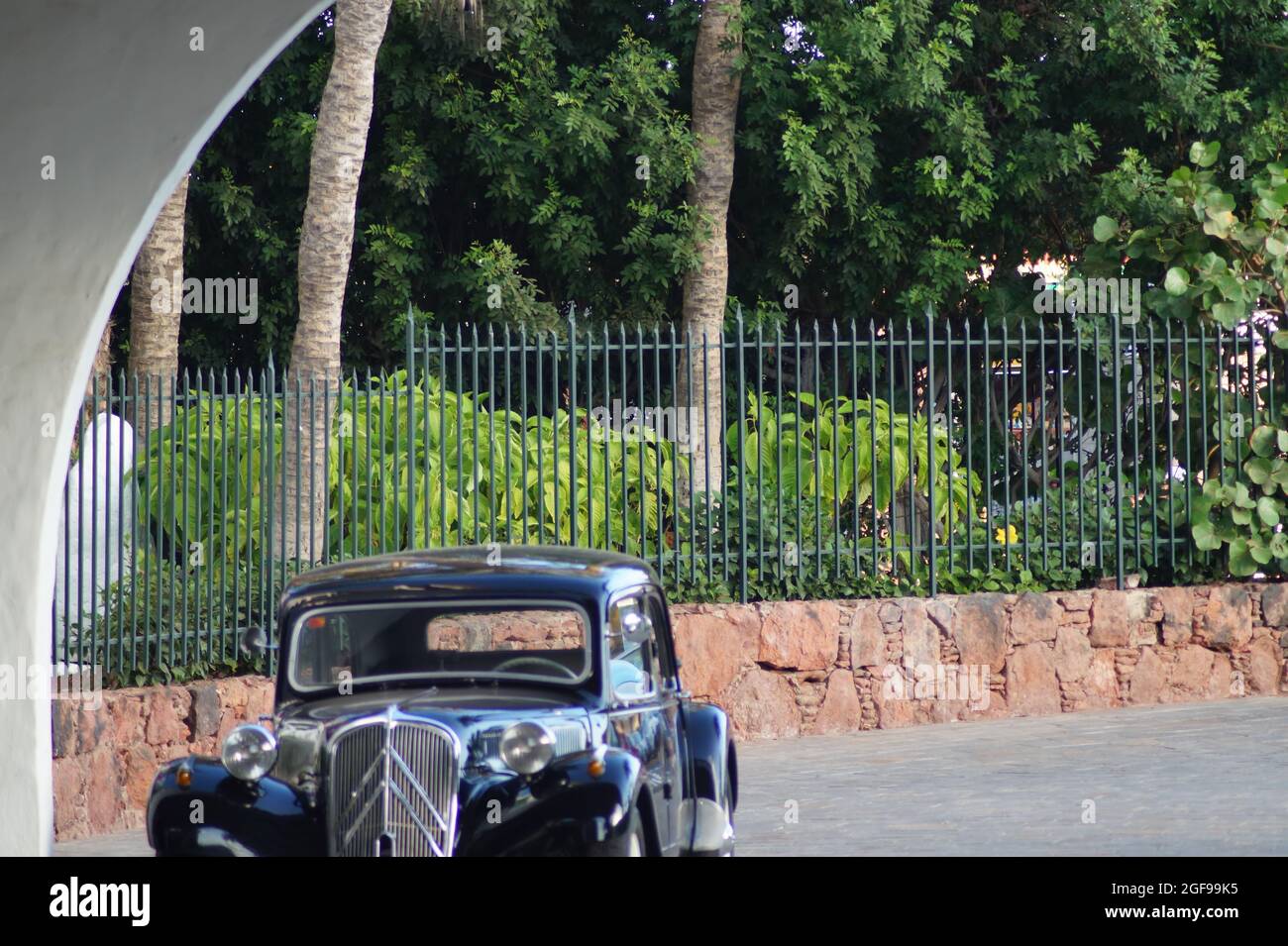 Black car on the canaray islands Stock Photo - Alamy