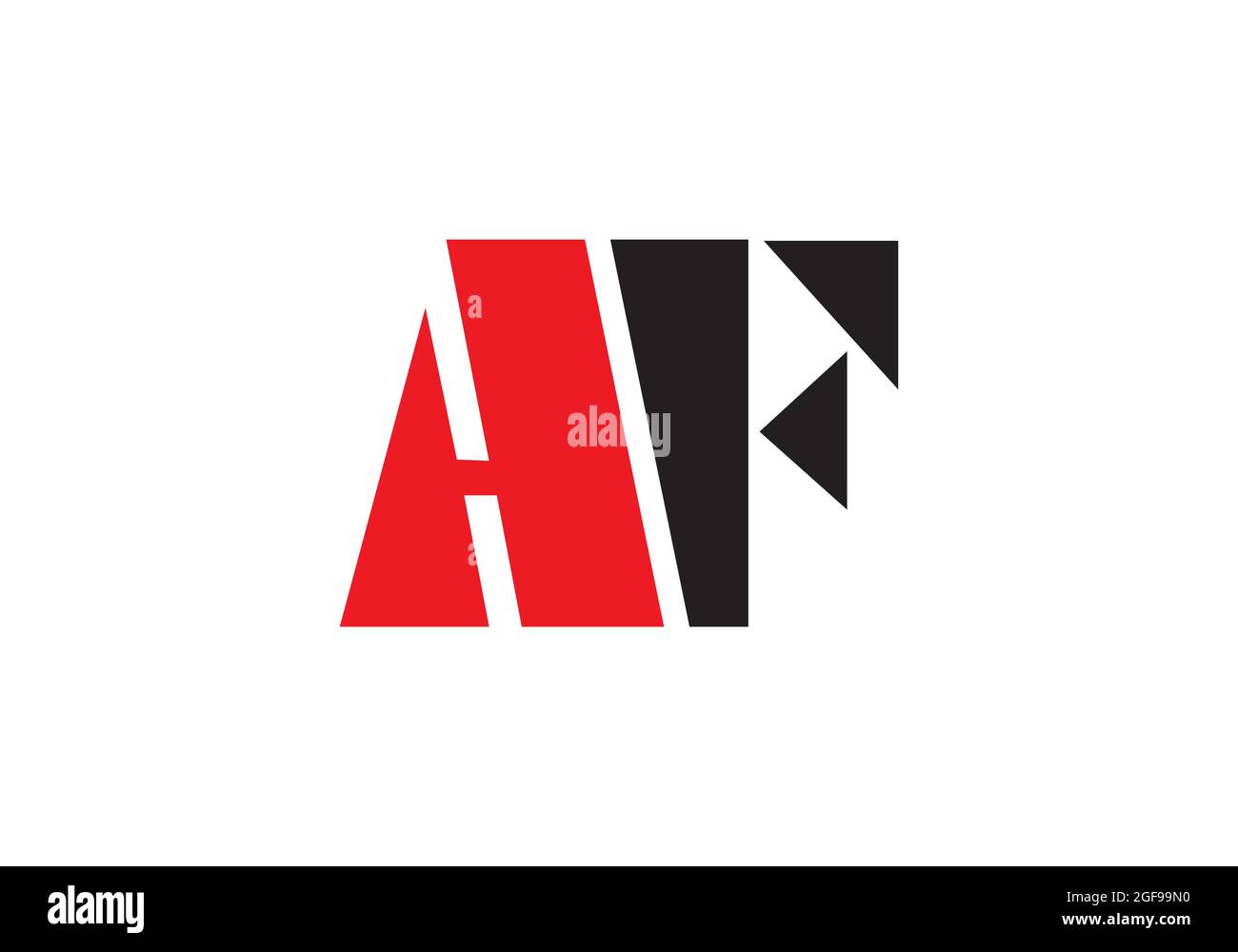 Initial AF Letter Logo With Creative Modern Business Typography Vector ...