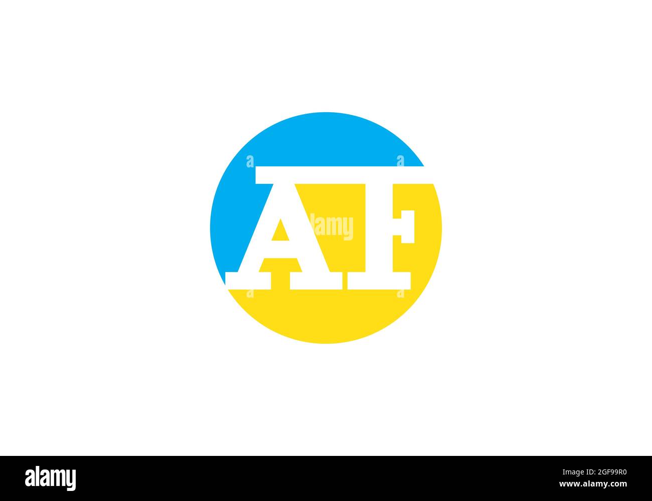 Initial AF Letter Logo With Creative Modern Business Typography Vector ...