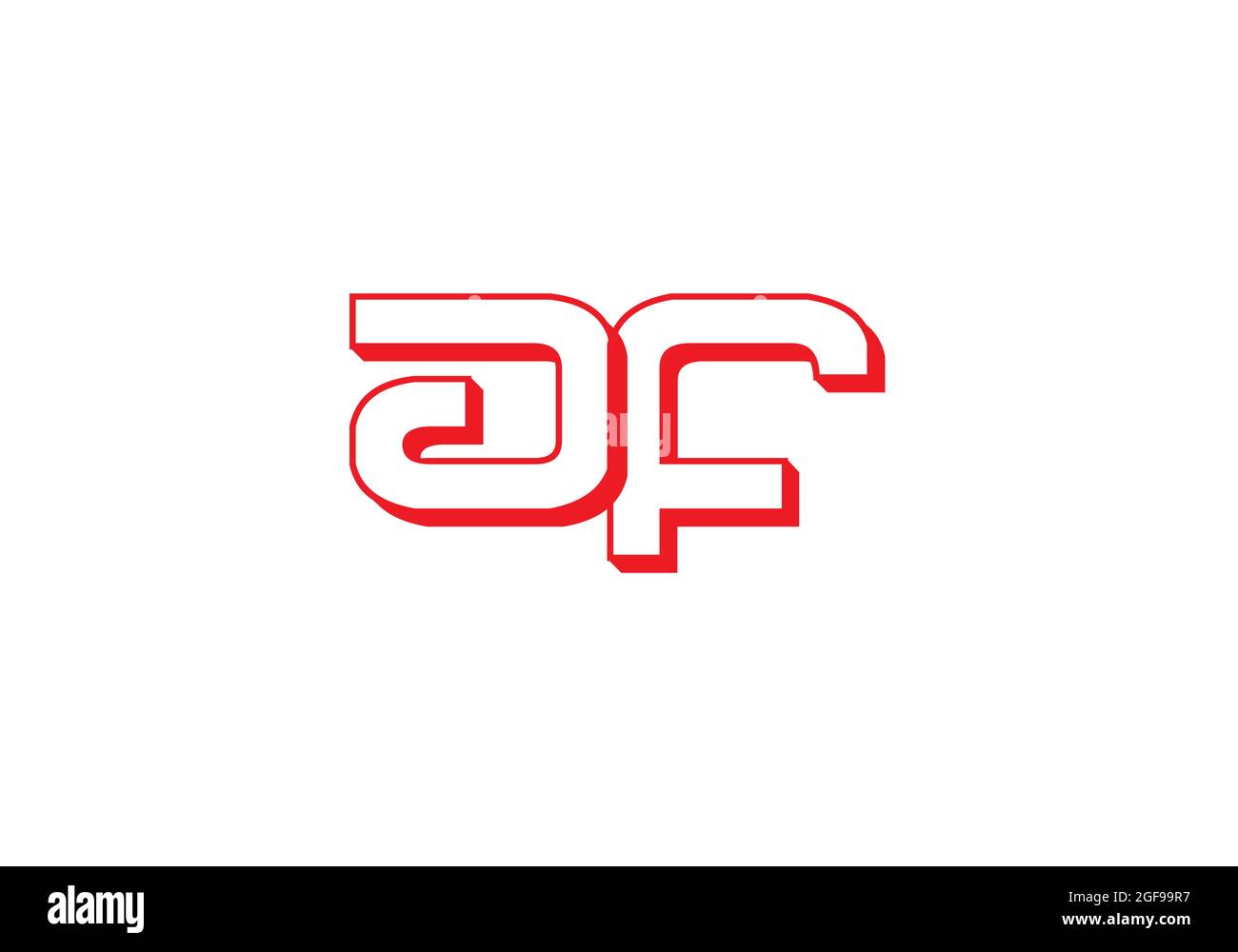Initial AF Letter Logo With Creative Modern Business Typography Vector ...