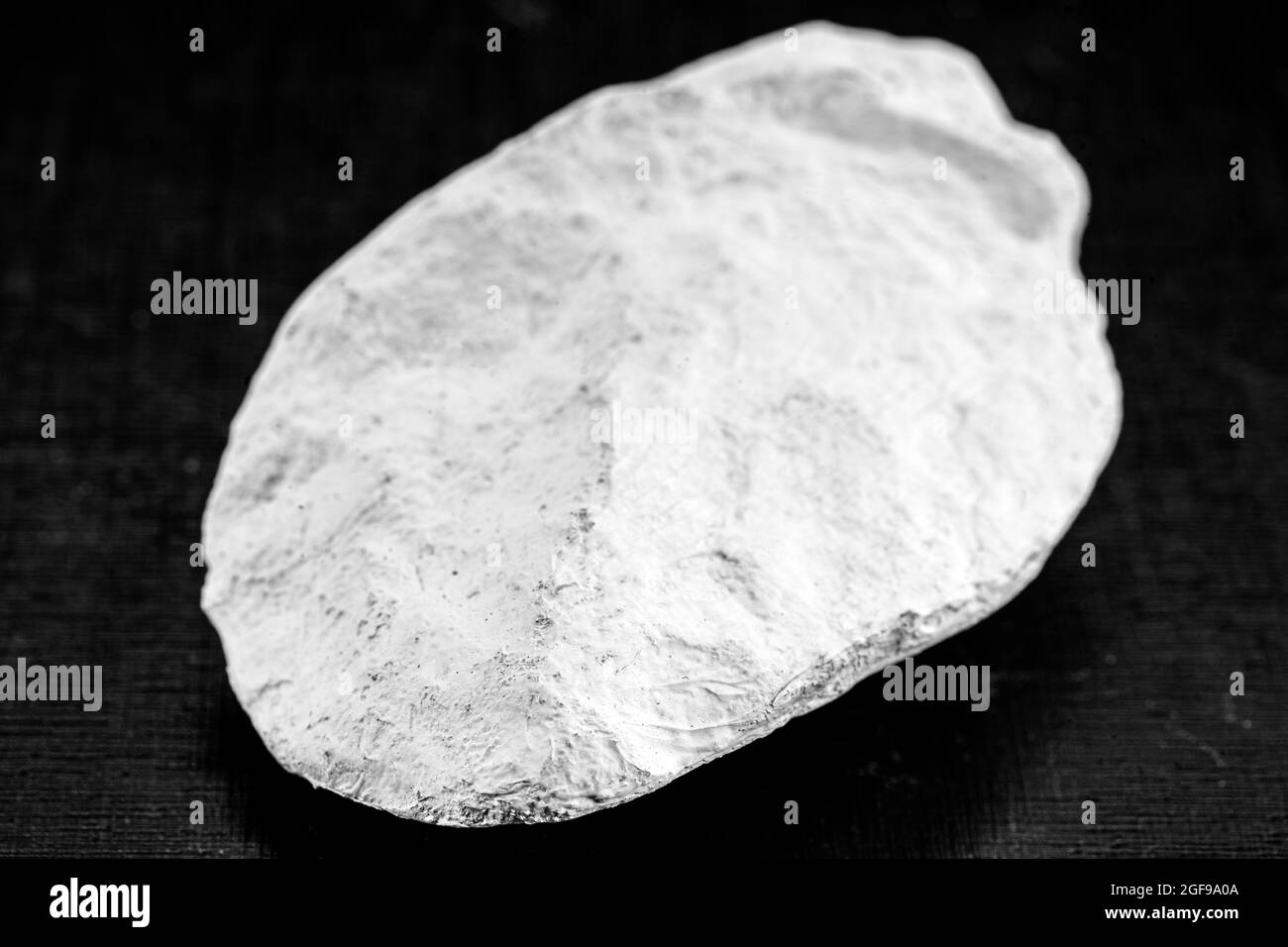 Kaolin on isolated black background, is an inorganic mineral ...