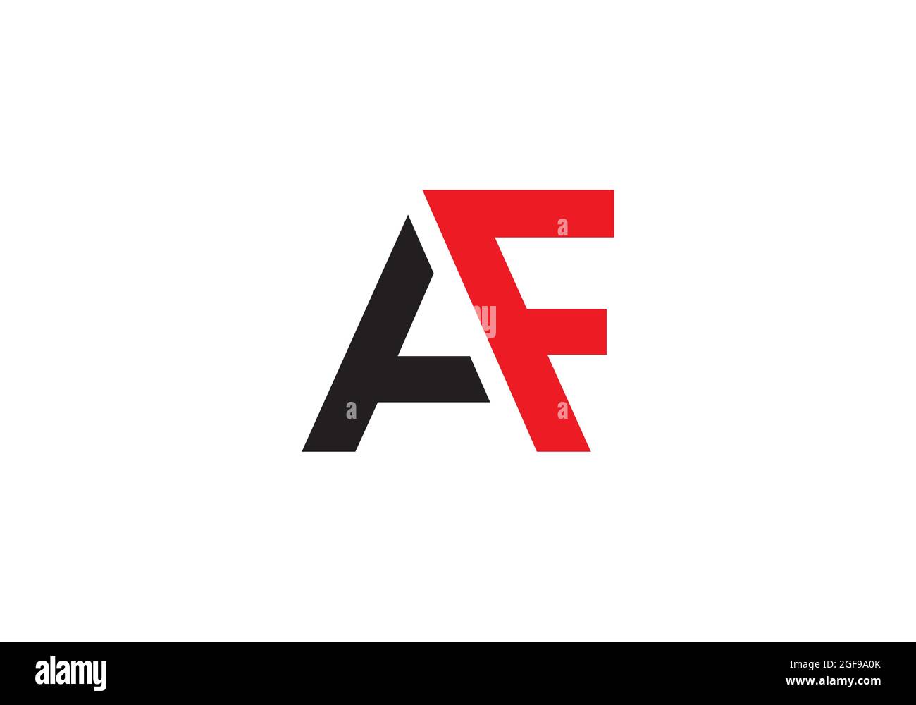 Initial AF Letter Logo With Creative Modern Business Typography Vector ...