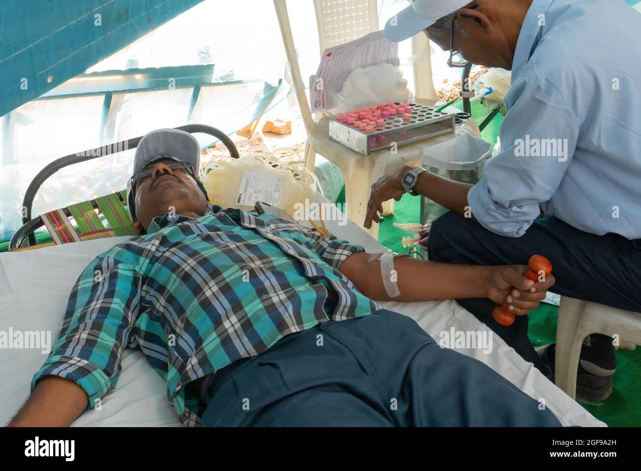 Kolkata, West Bengal, India - February 25th, 2018 : Male medical person ...