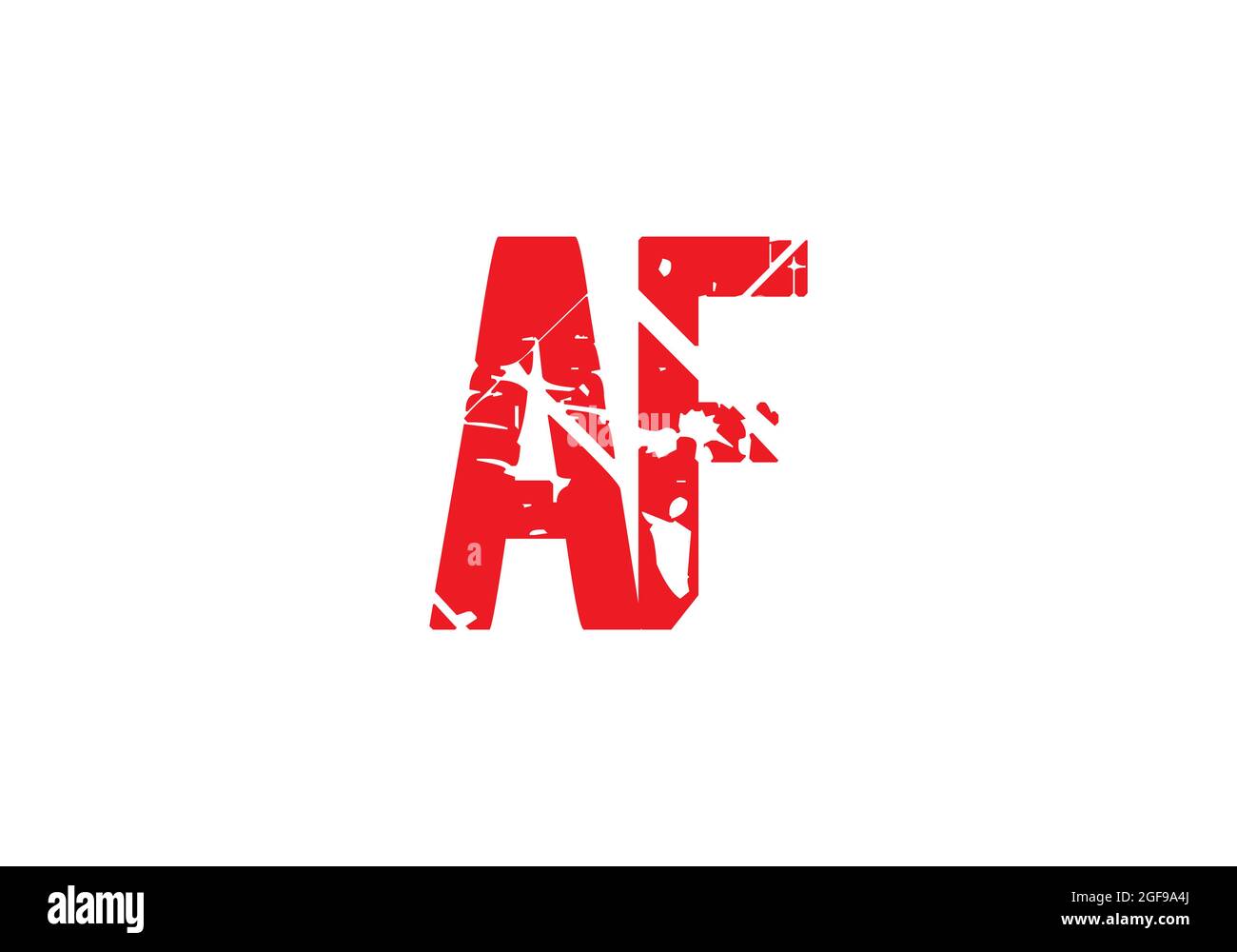 Initial AF Letter Logo With Creative Modern Business Typography Vector ...