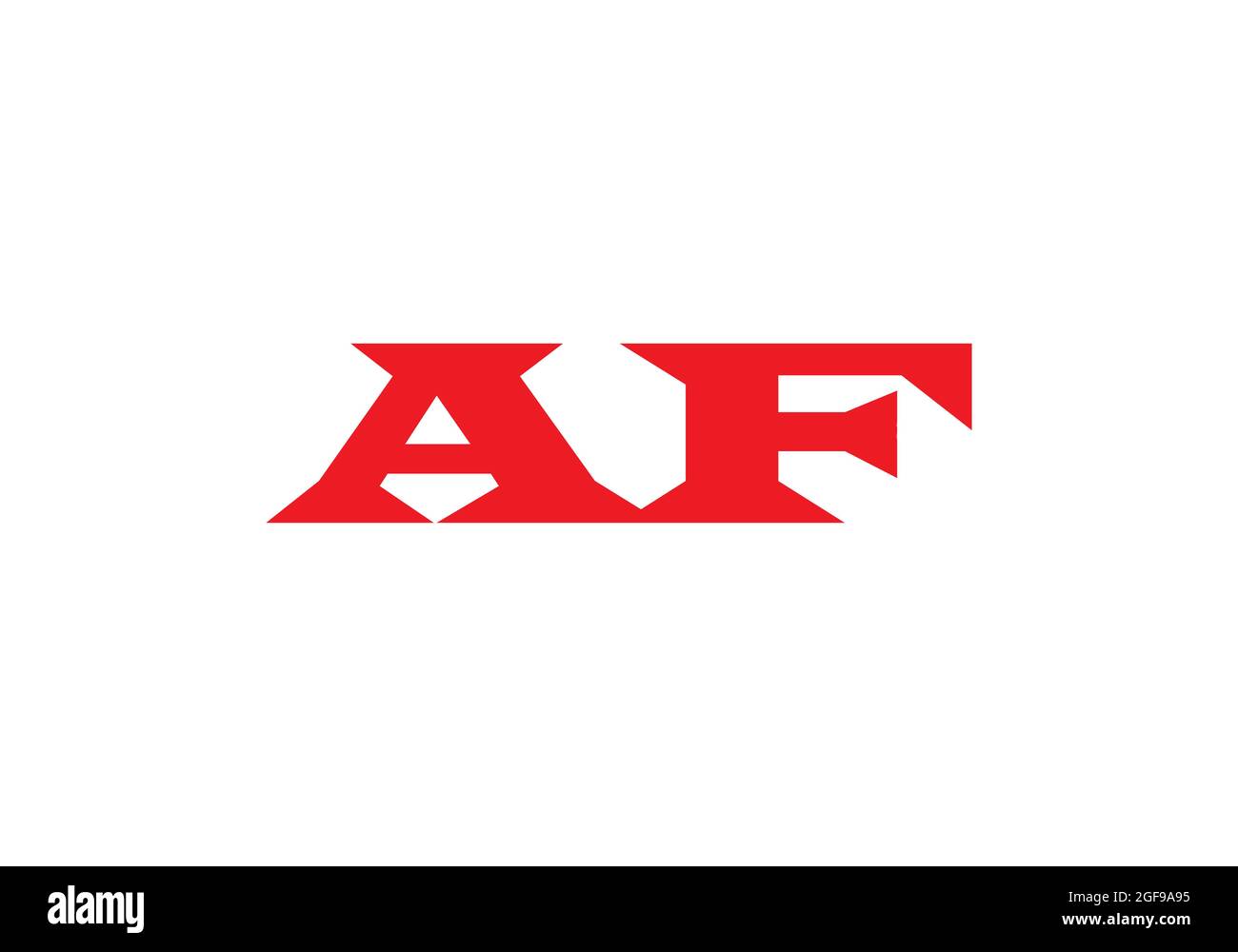 Initial AF Letter Logo With Creative Modern Business Typography Vector ...