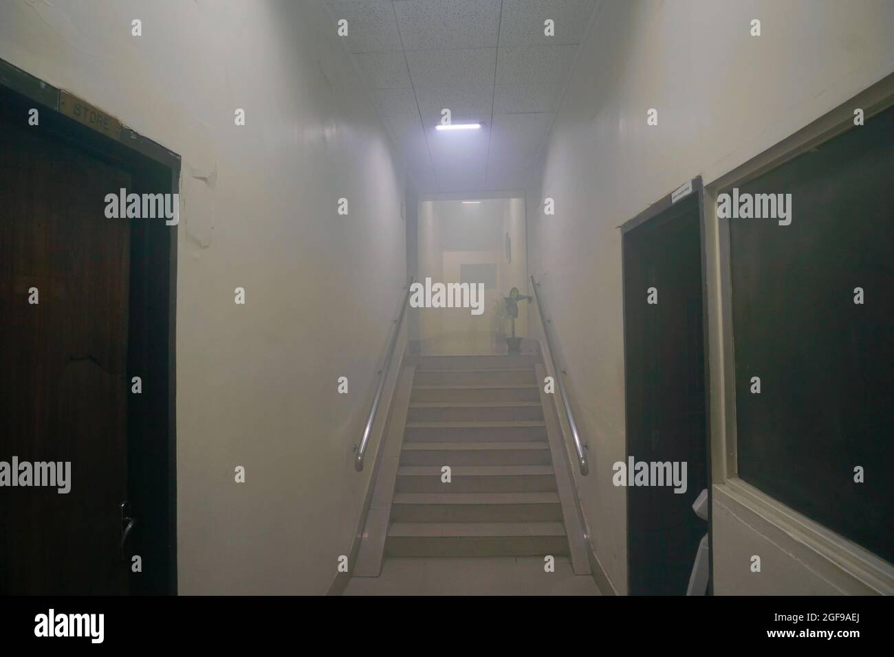 Kolkata, West Bengal, India - 21st June 2020 : An Office corridor after ...