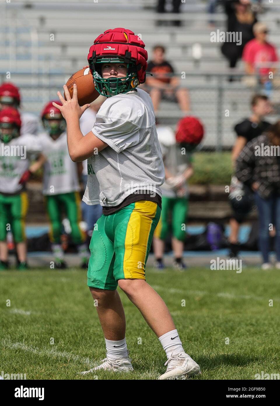 Freshmen football action with Lakeland vs Coeur d'Alene High School in ...