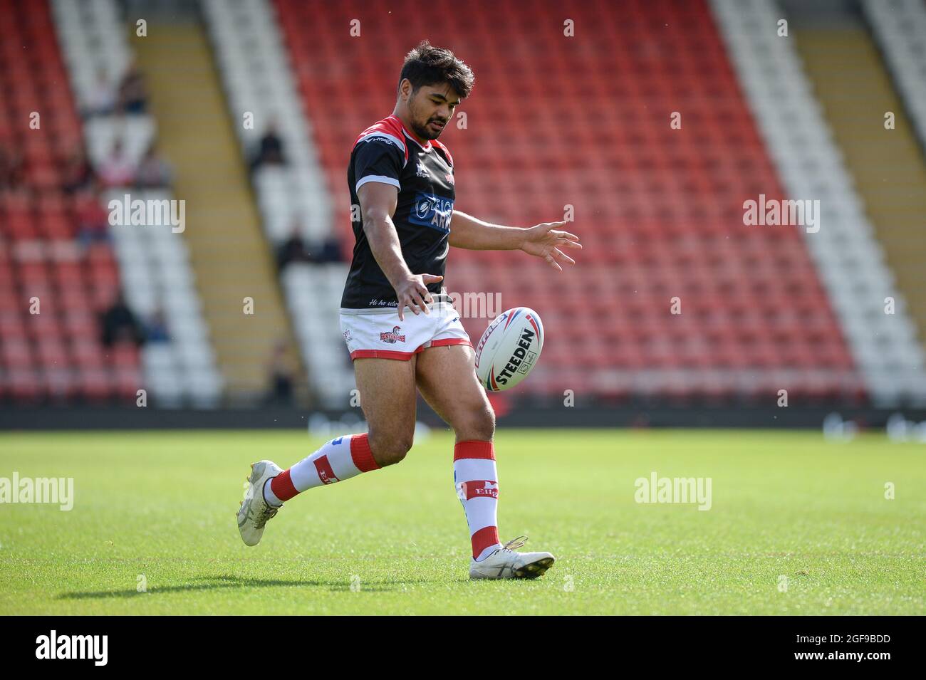 Leigh, England - 22 August 2021 - James Bell of Leigh Centurions ...