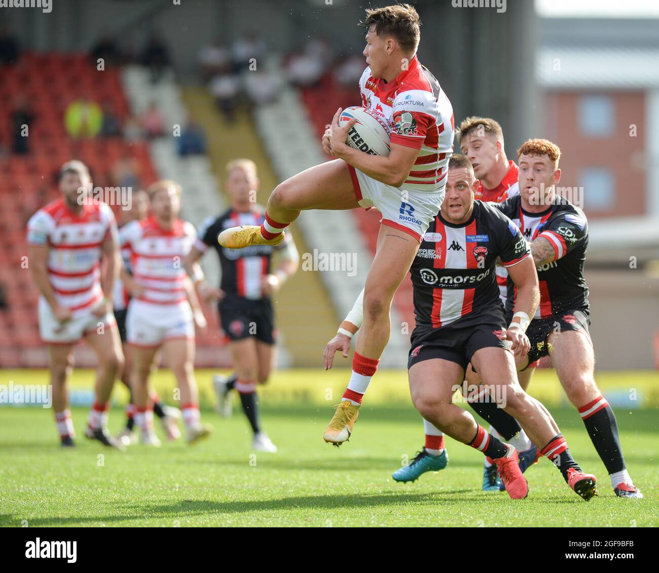 Leigh, England - 22 August 2021 - Keanan Brand of Leigh Centurions ...