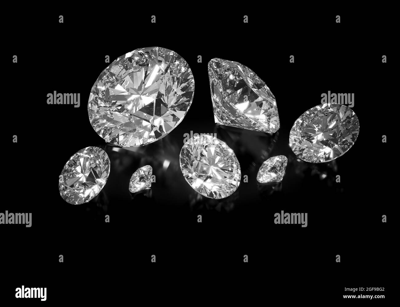 Diamond Background - Luxury Beautiful Shiny Diamond in Brilliant Cut on ...