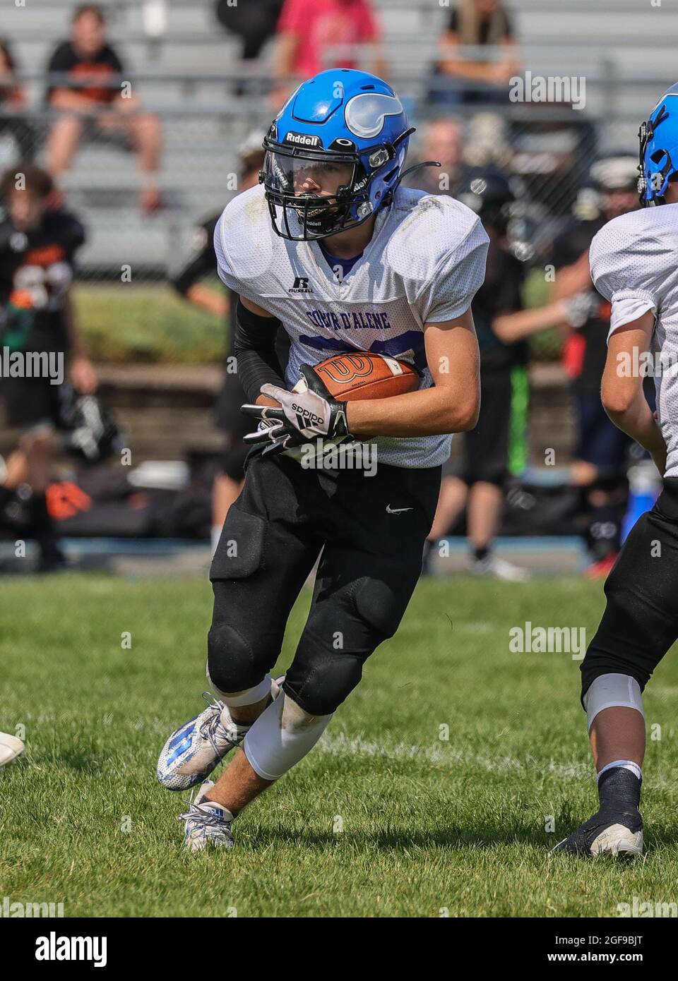 Freshmen football action with Lakeland vs Coeur d'Alene High School in ...