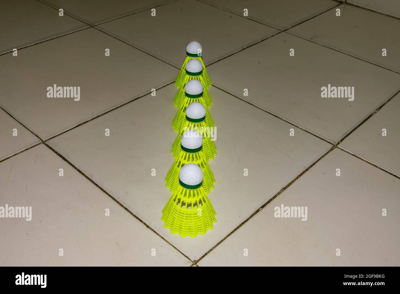 Plastic Badminton Ball, Yellow Ball, On Black Background, Texture Stock ...