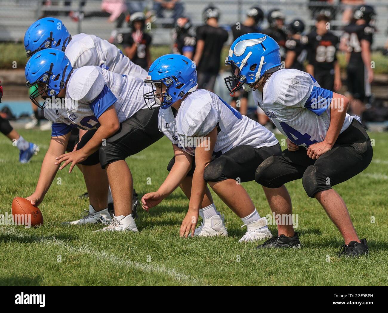 Freshmen football action with Lakeland vs Coeur d'Alene High School in ...