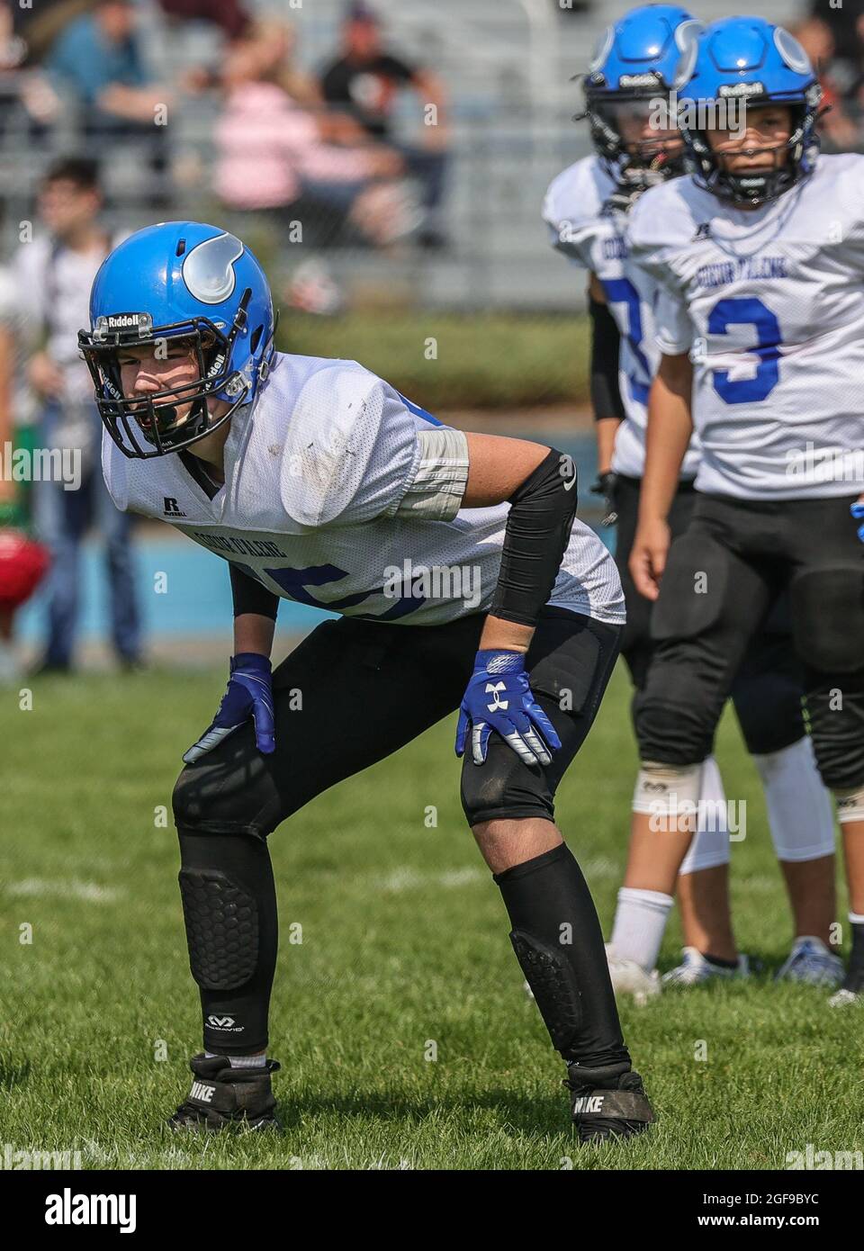 Freshmen football action with Lakeland vs Coeur d'Alene High School in ...