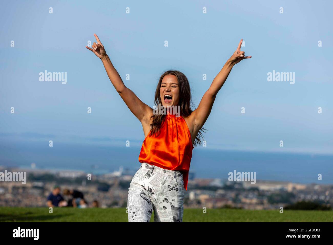 Edinburgh, United Kingdom. 24 August, 2021 Pictured: L to R Ali Whitney ...