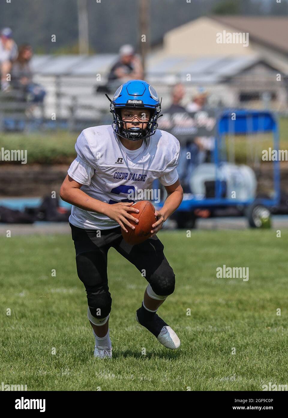 Freshmen football action with Lakeland vs Coeur d'Alene High School in ...