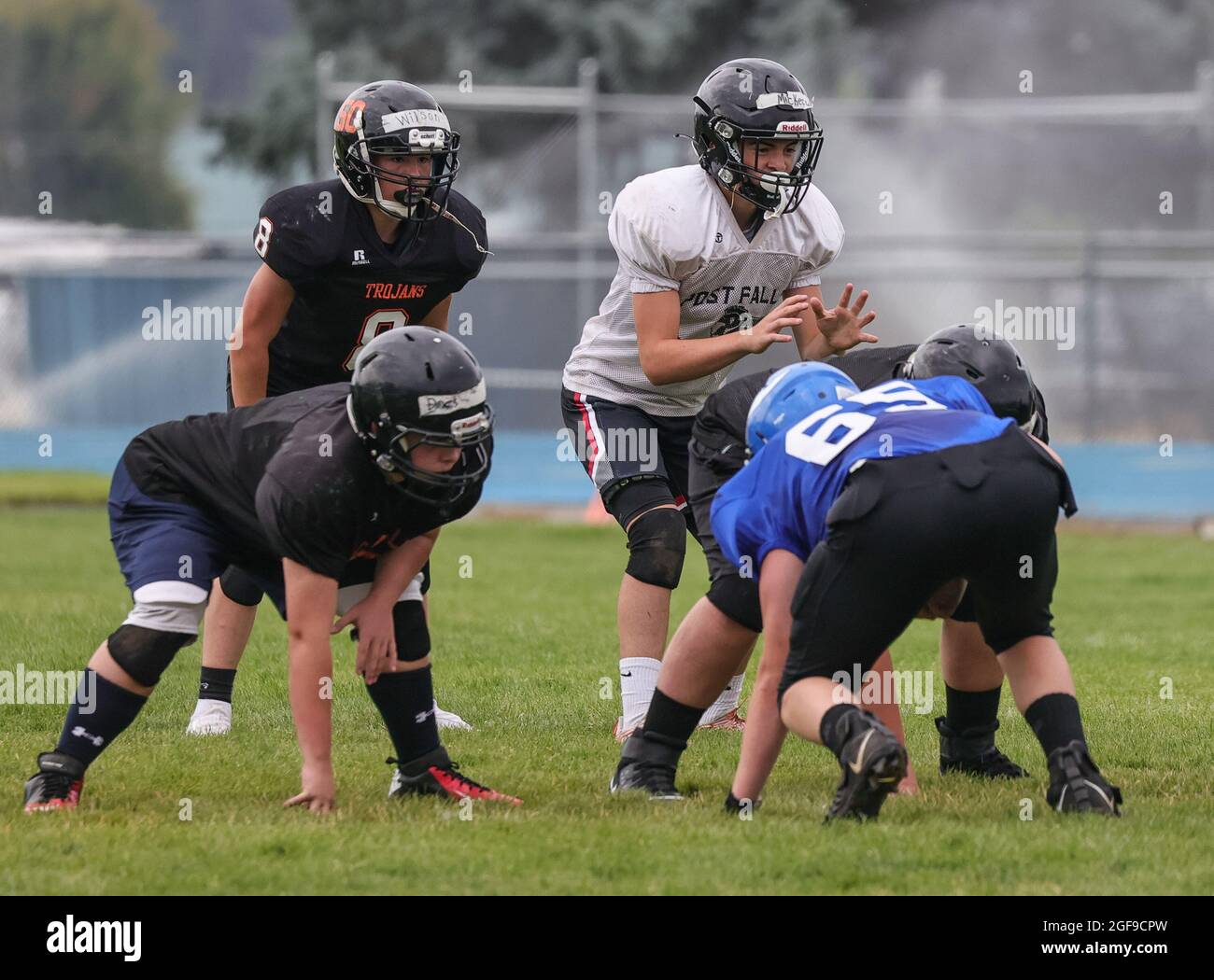 Freshmen football action with Post Falls vs Coeur d'Alene in Coeur d ...